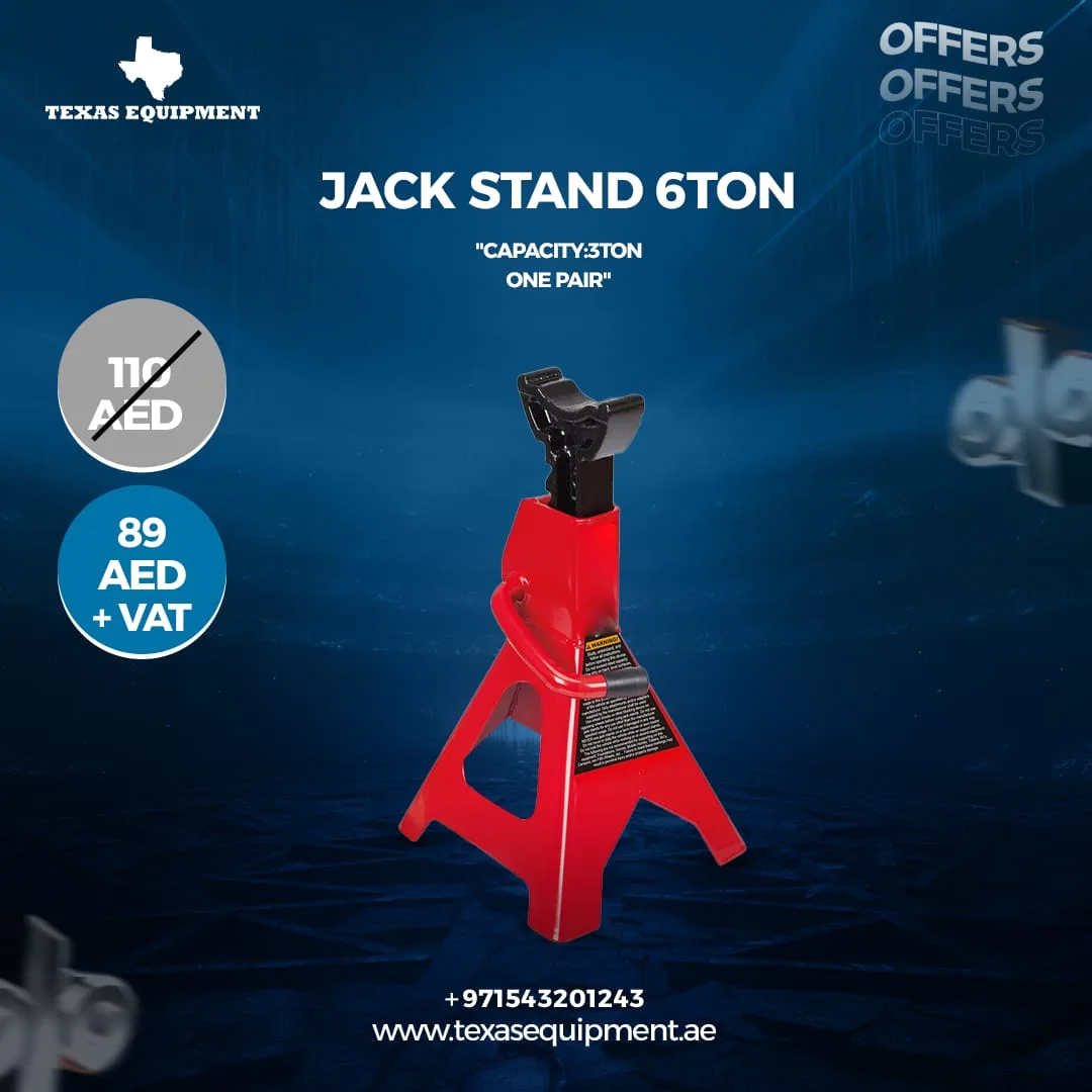 Jack Stand 3Ton - One Pair - Texas Equipment